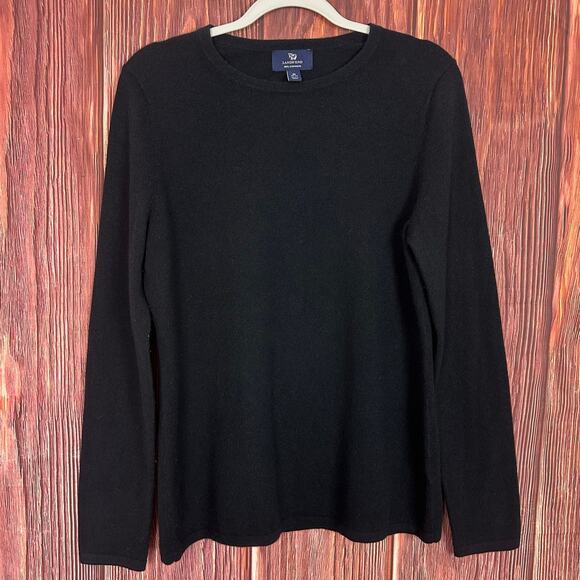 Lands' End | Sweaters | Lands End Womens Sweater Black 0 Cashmere Long ...
